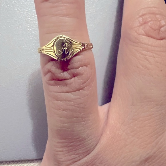 Catbird | Jewelry | Baby Cygnet Ring Letter A | Poshmark